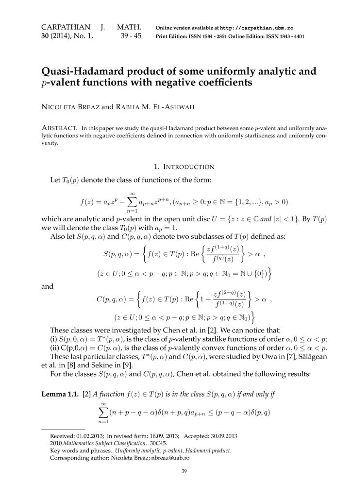 Quasi Hadamard Product Of Some Uniformly Analytic And P Valent Functions With Negative