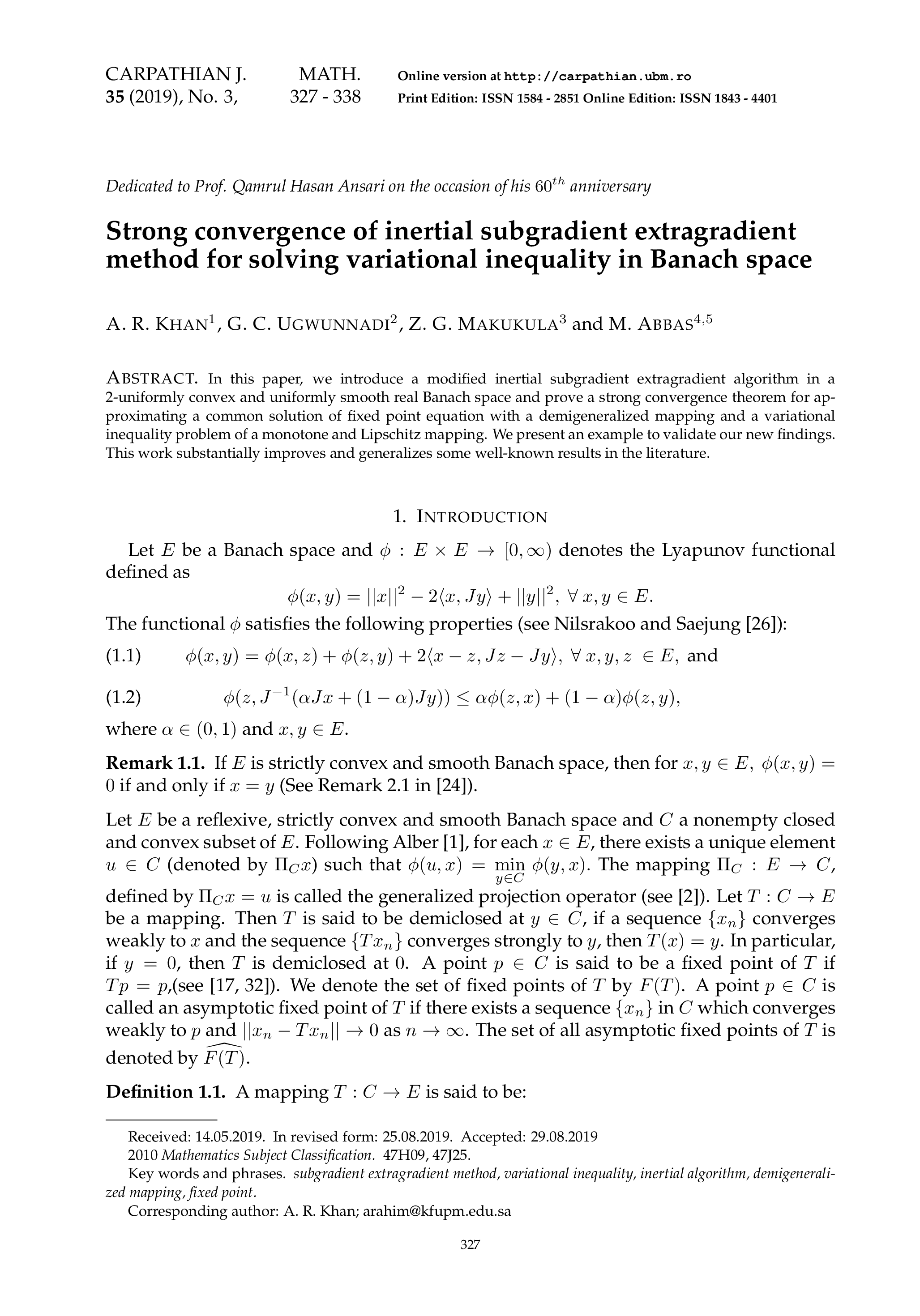 Strong Convergence Of Inertial Subgradient Extragradient Method For Solving Variational