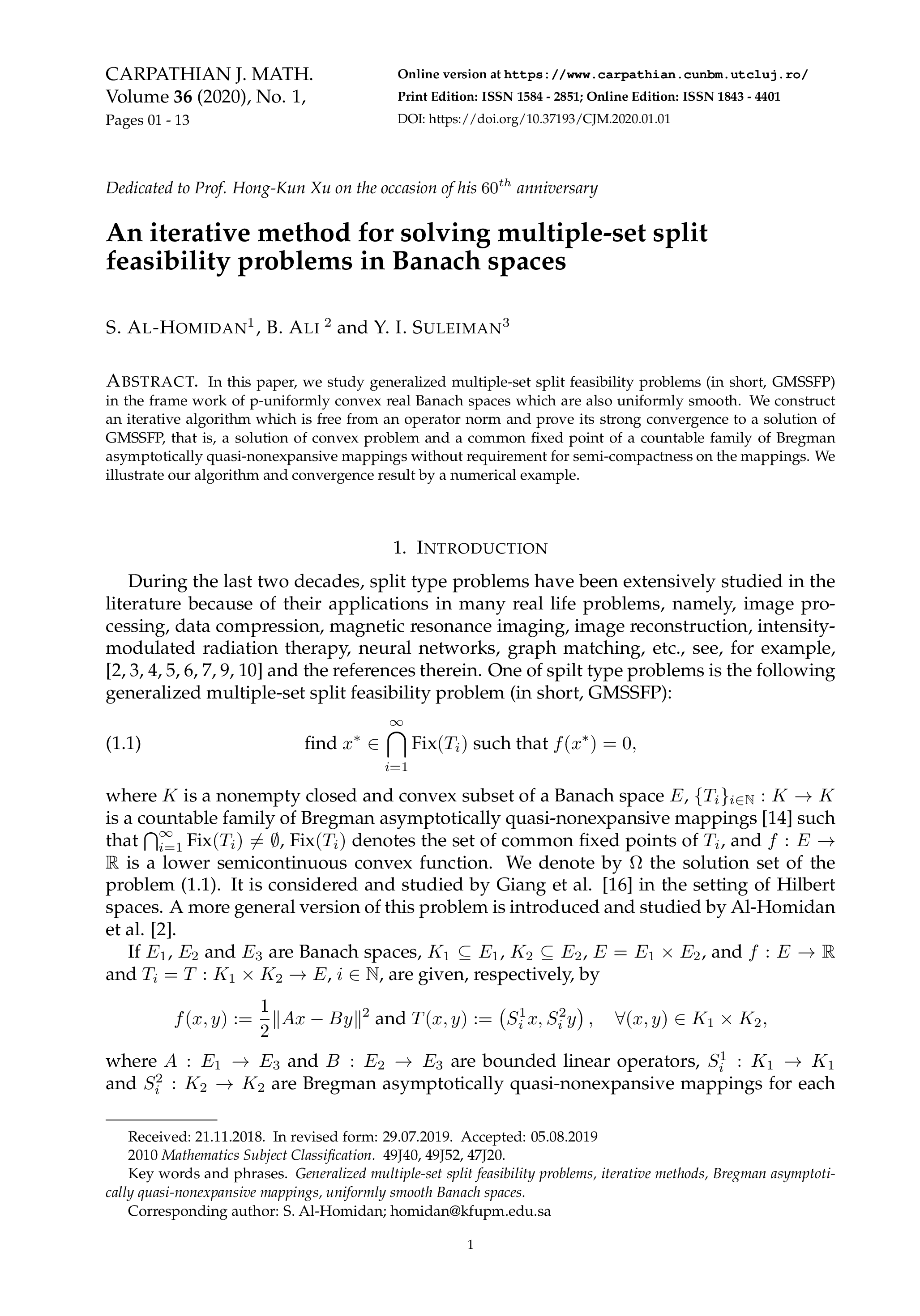 An Iterative Method For Solving Multiple Set Split Feasibility Problems In Banach Spaces