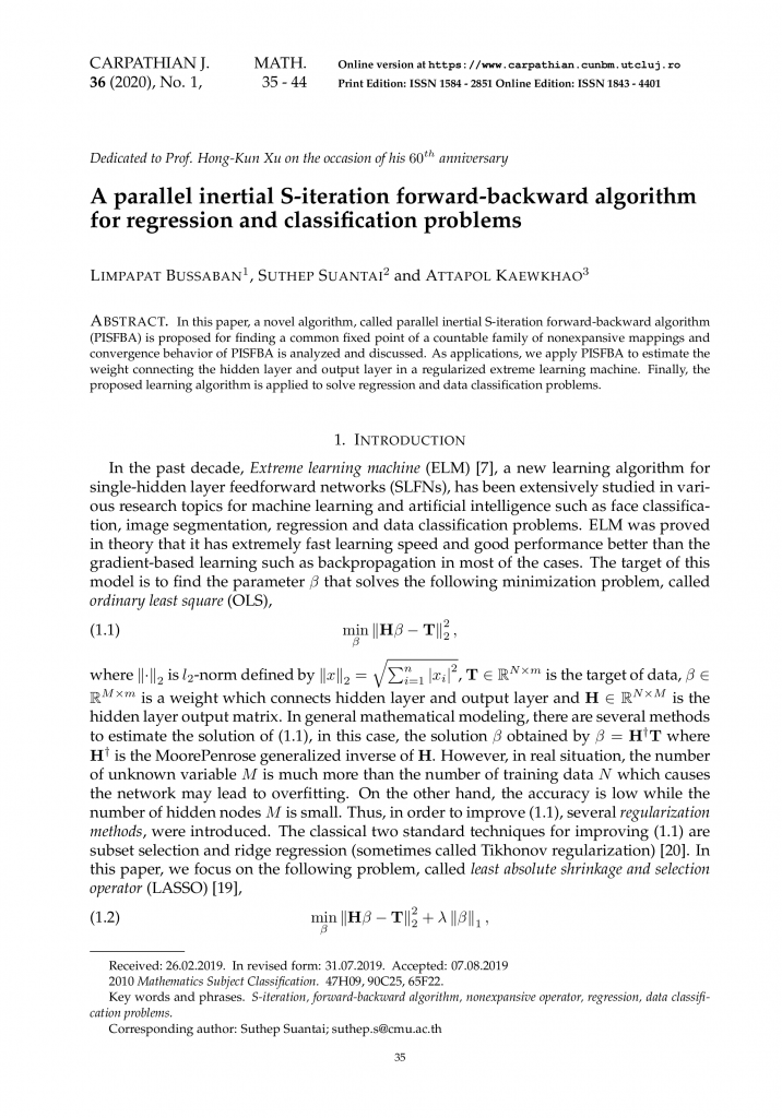 » A parallel inertial S-iteration forward-backward algorithm for ...