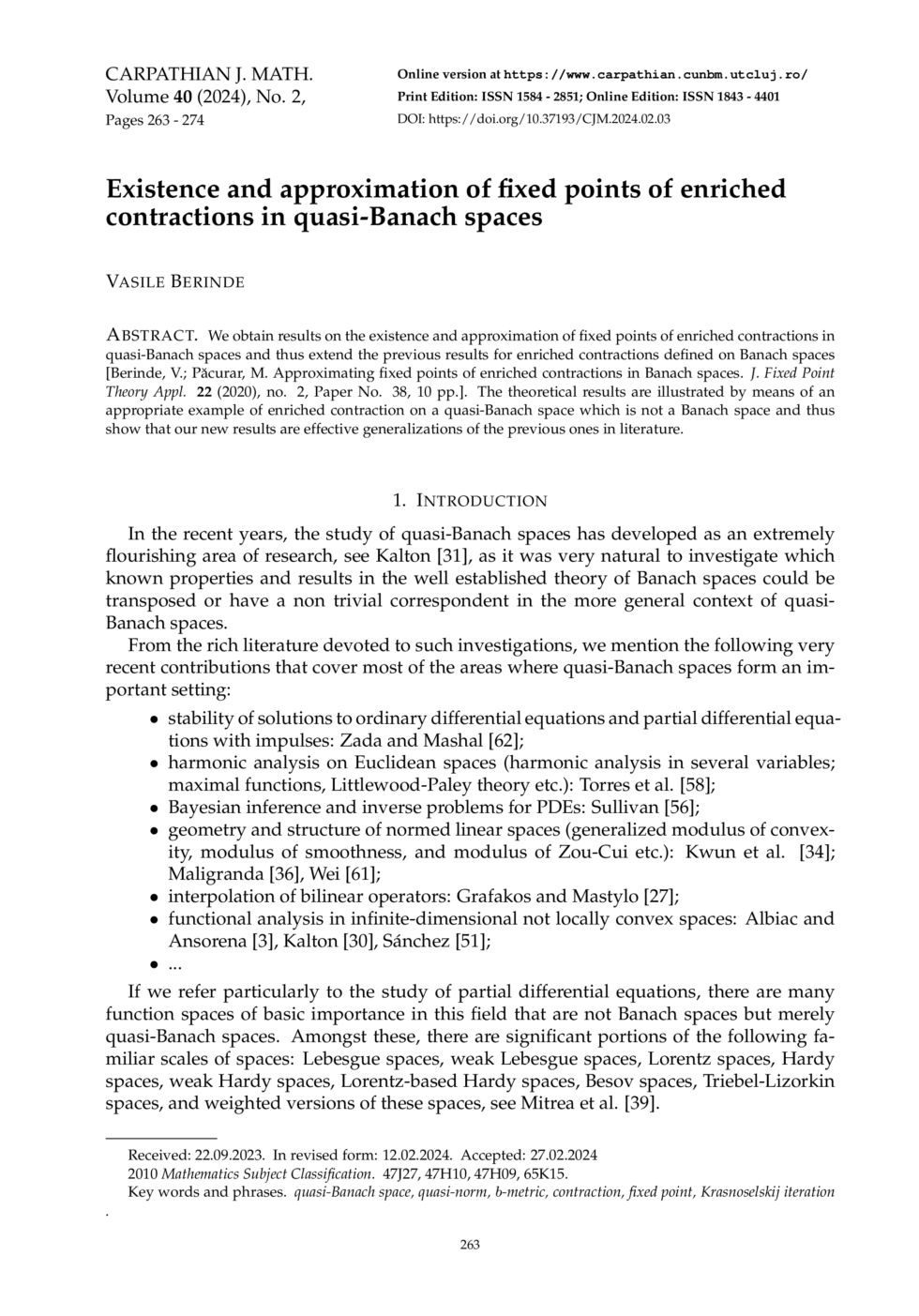 Existence And Approximation Of Fixed Points Of Enriched Contractions