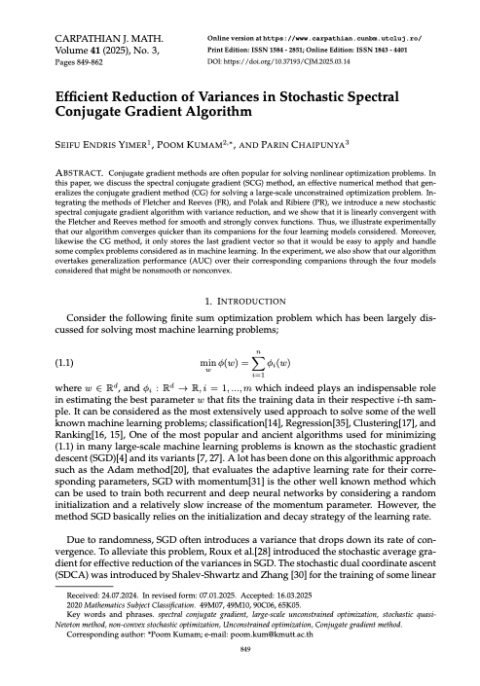 » Efficient Reduction of Variances in Stochastic Spectral Conjugate Gradient Algorithm