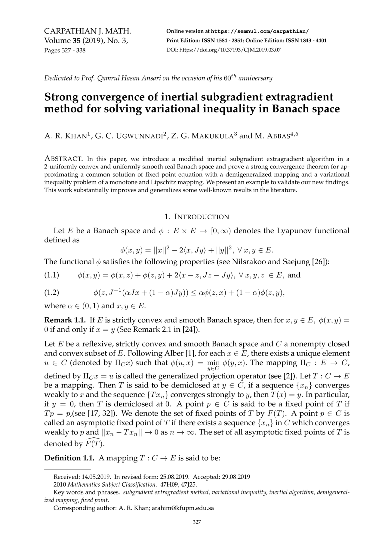 Strong Convergence Of Inertial Subgradient Extragradient Method For